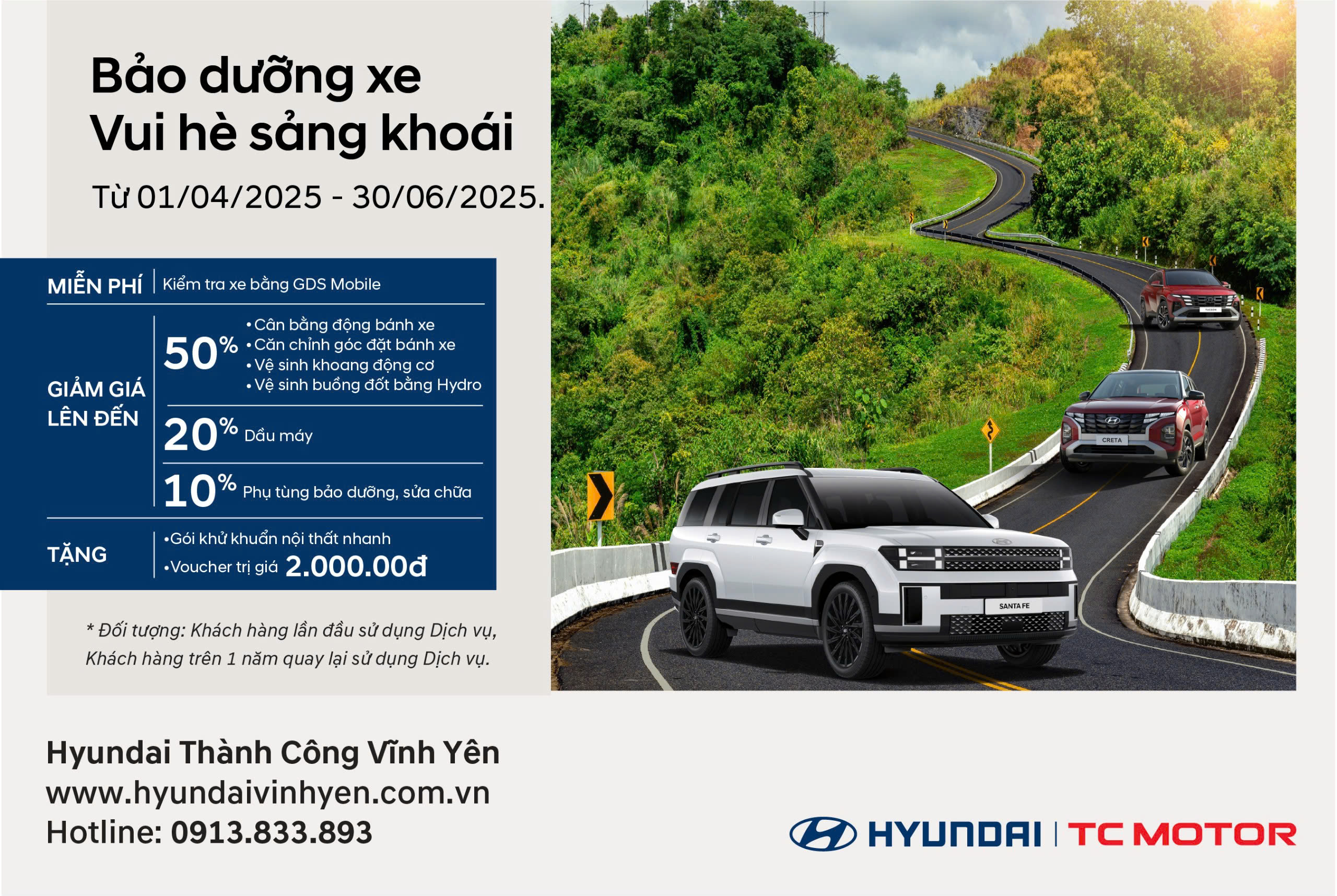 Bảo Dưỡng Xe, Vui Hè Sảng Khoái | Hyundai Vĩnh Yên | Đại lý ủy quyền của Hyundai Thành Công Việt Nam
